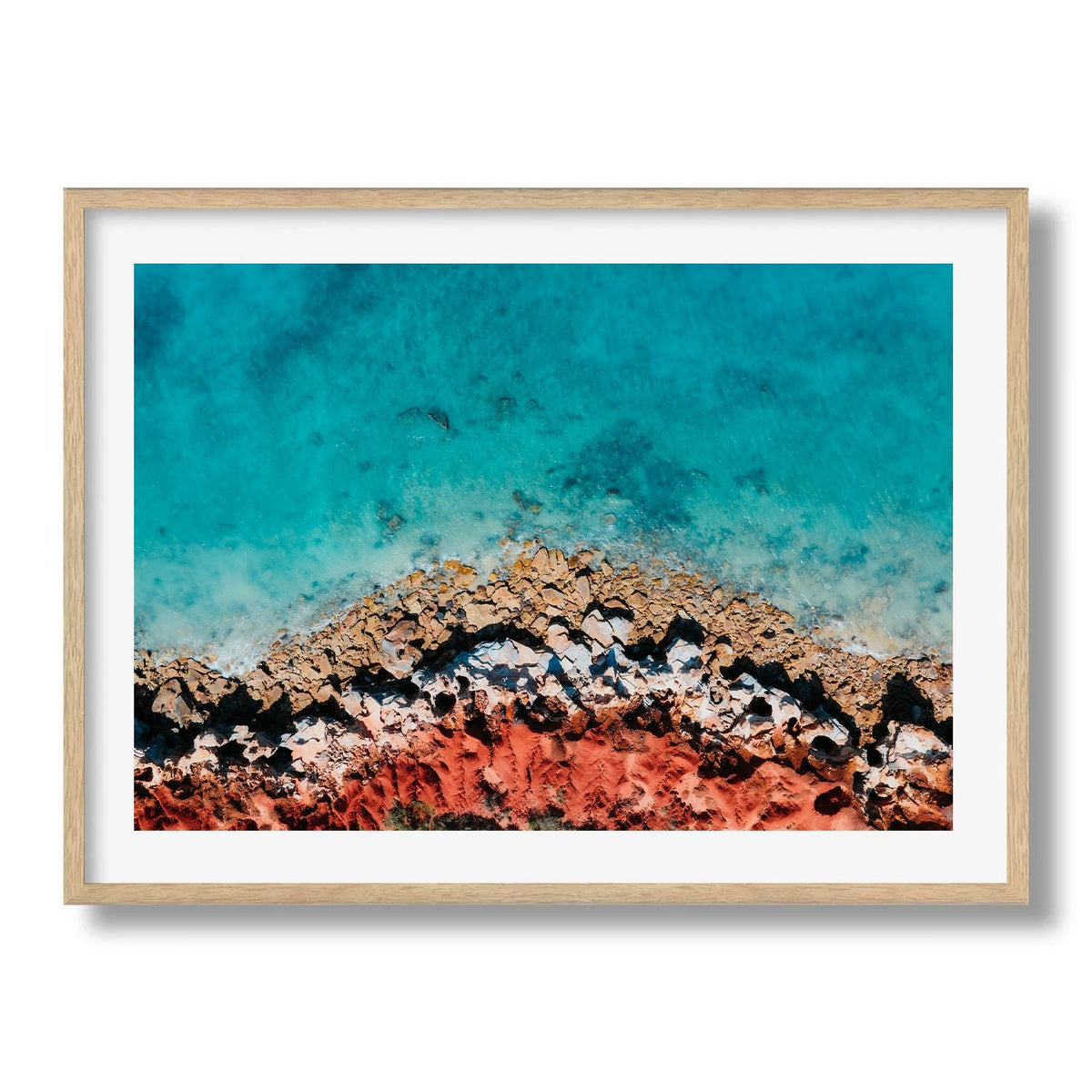 Broome Ocean Rocks Framed Art | Western Australia Wall Art Print