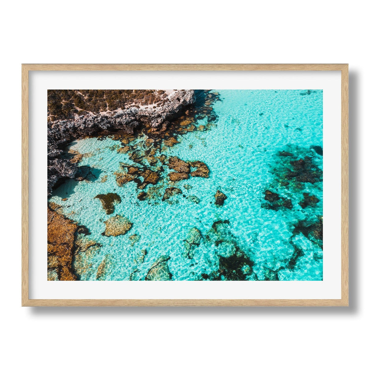 Rottnest Island Framed Print | Western Australia Blue Ocean Wall Art