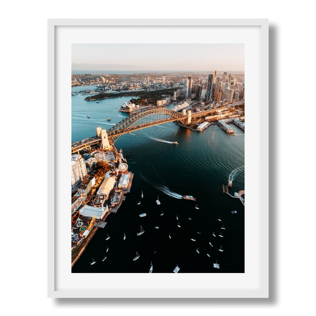 Sydney Harbour from Lavender Bay Framed Print | Sydney Wall Art